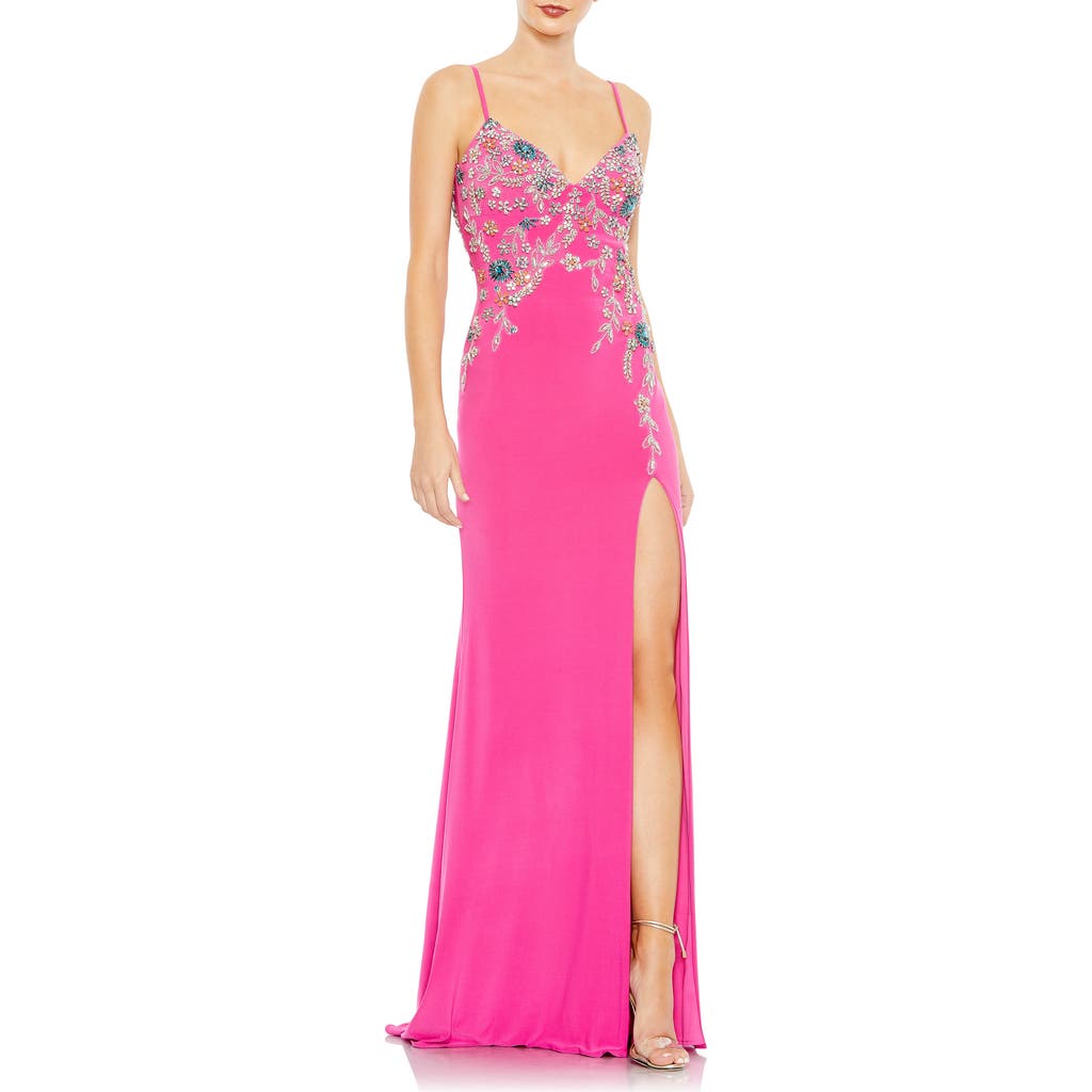 MAC DUGGAL Mac Duggal Beaded Floral Gown